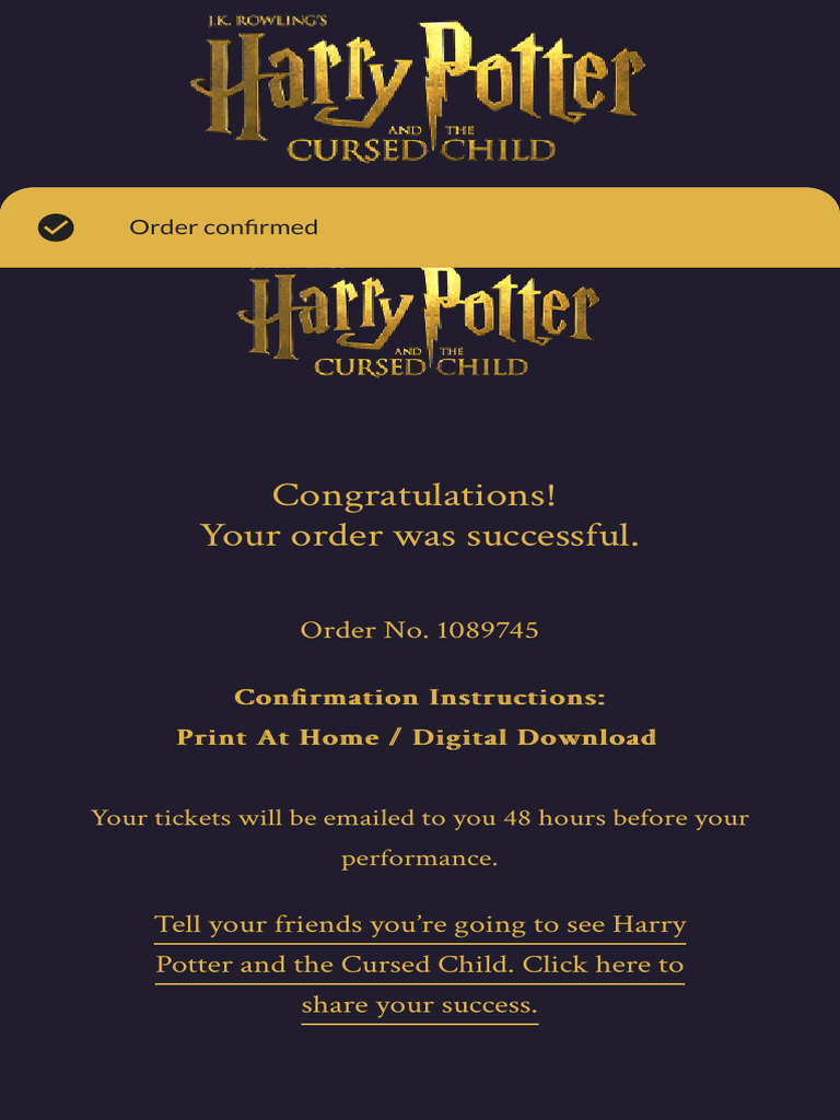 Harry Potter and The Cursed Child | PDF