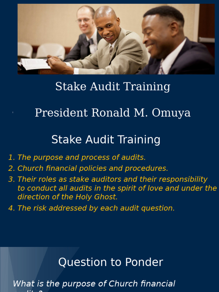 Stake Auditing - Training | PDF