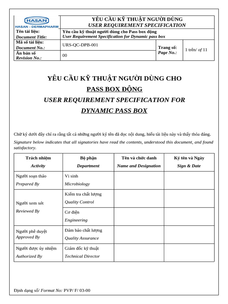 URS Dynamic Pass Box | PDF