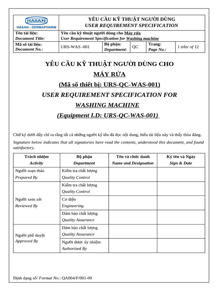 URS Washing machine | PDF