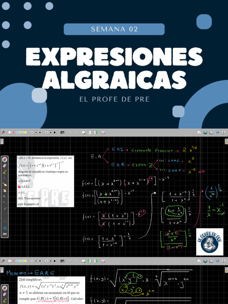 Avs2 - Algebra - Expresiones Algebraicas - Solucionario | PDF