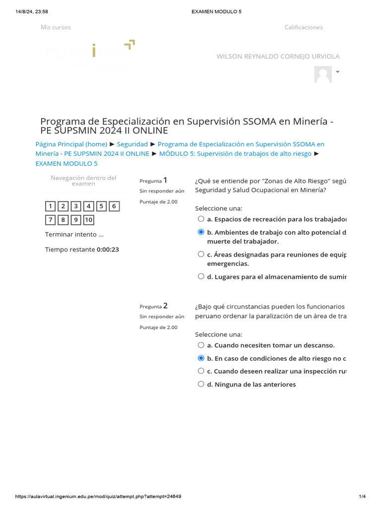 Examen Modulo 5 | PDF