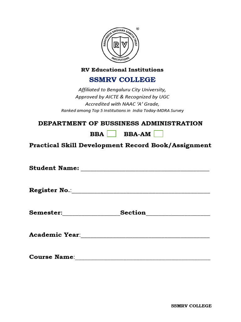 Assignment Format Pdf