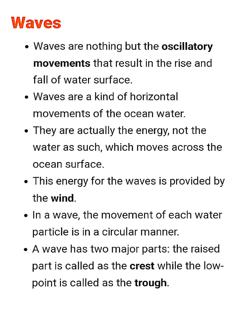 Wave Tide Current | PDF
