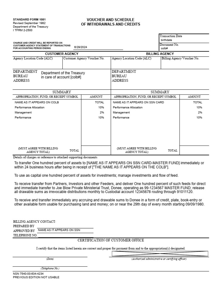 SF1081 82b Template Voucher Moneybagg | PDF | Receipt | Voucher