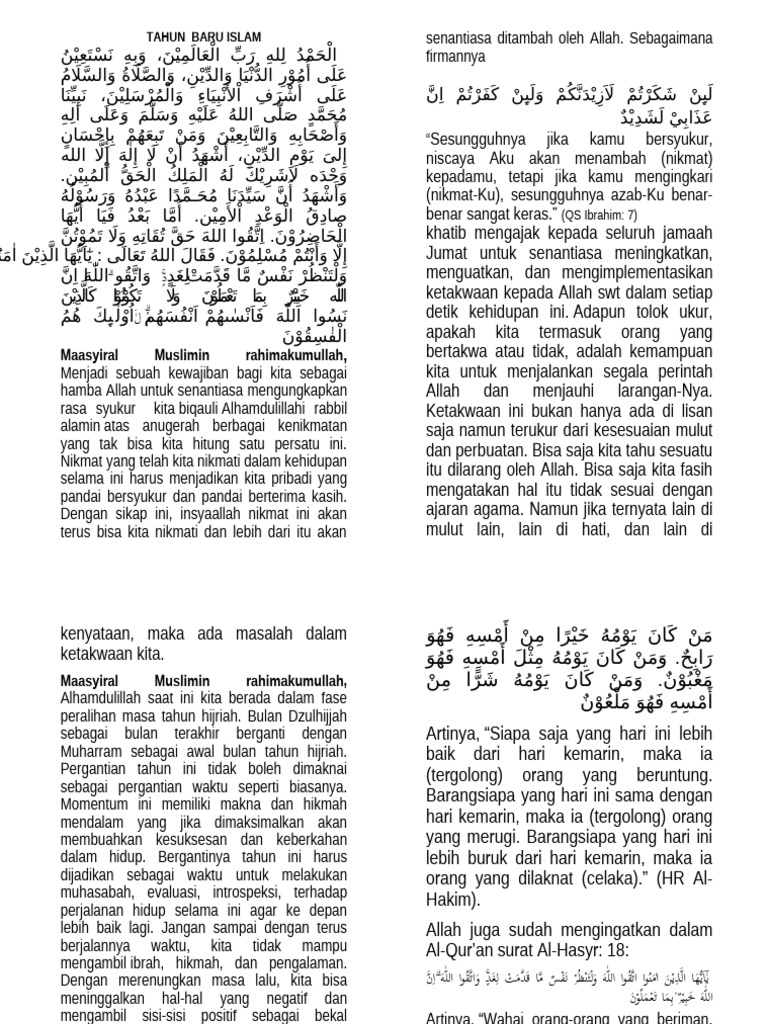 KHUTBAH_KUMAT[1] | PDF