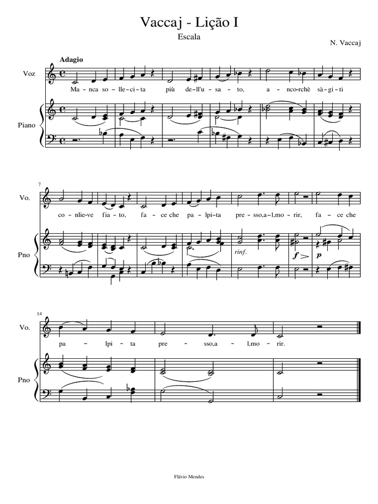 1 - Vaccaj - Escala | PDF