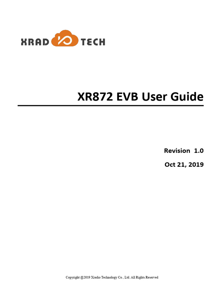 XR872 EVB User Guide V1.0 | PDF