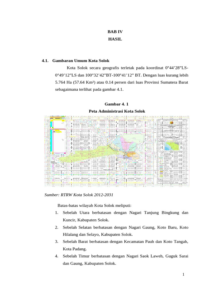 Gambaran Kota Solok | PDF