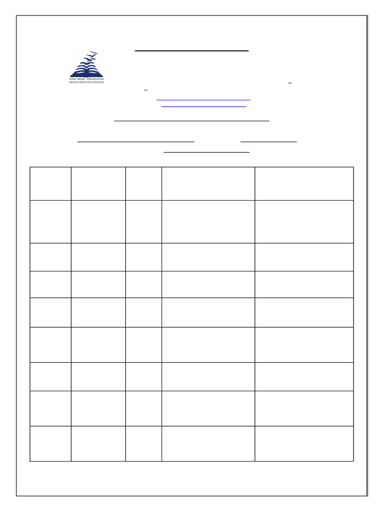 Structured Revision-Term2 2021-22 For Grade - 3 C, D | PDF