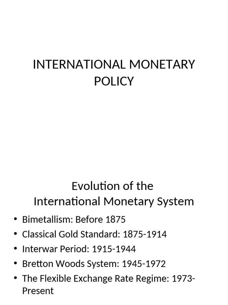 Bretton Woods System | PDF | Bretton Woods System | Gold Standard