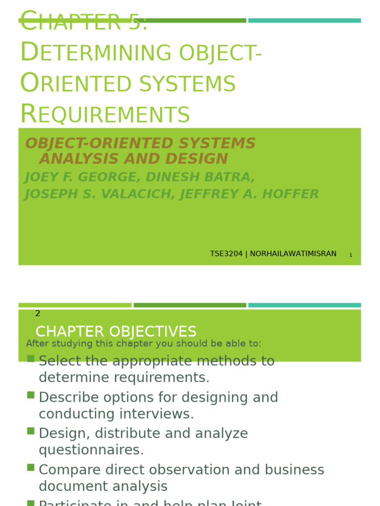 Ch05 NEW-Determining Object-Oriented Systems Requirements 2016 | PDF