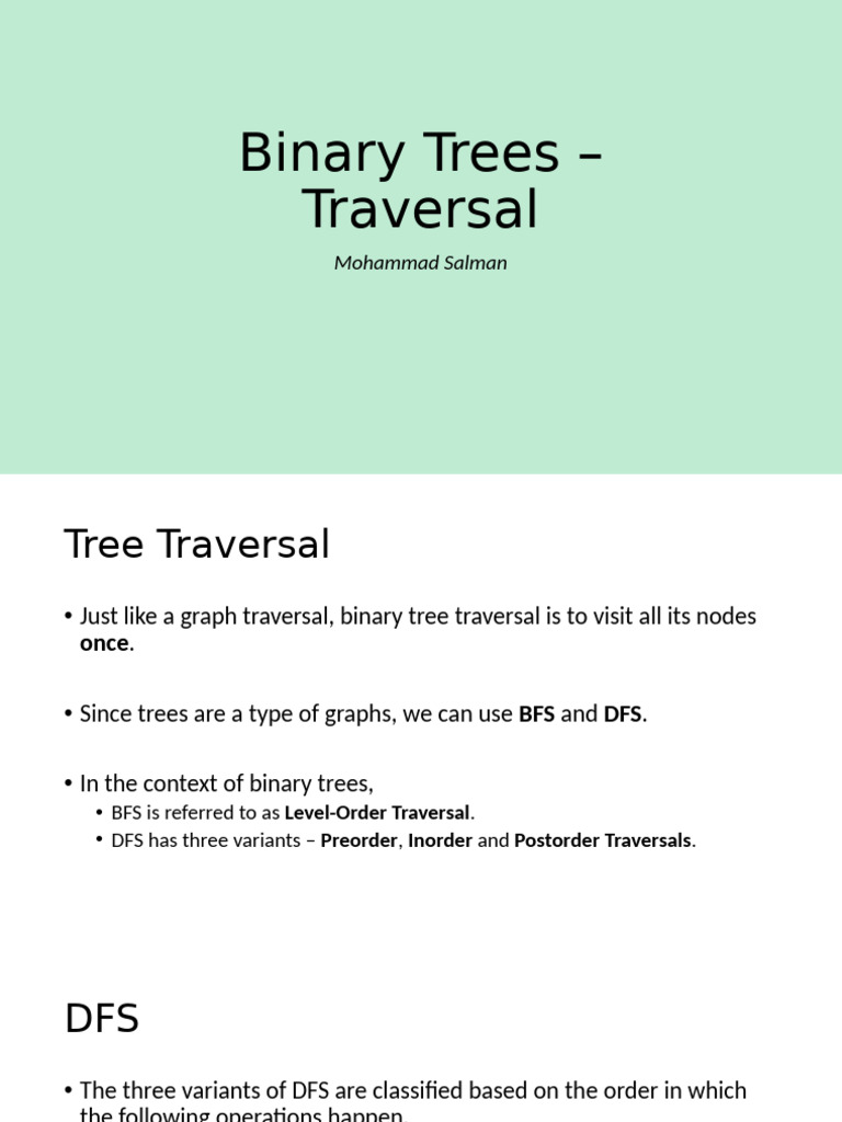Trees Traversal | PDF