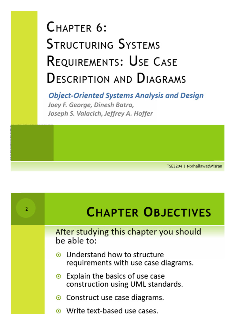 Ch06-Structuring Systems Requirements - Use Case STD Copy 2015 | PDF