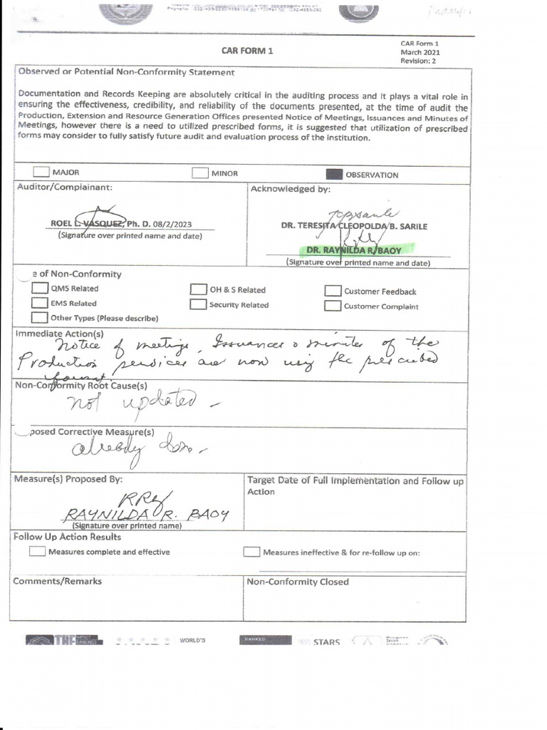 Car Form-20240808 - 08500140 | PDF