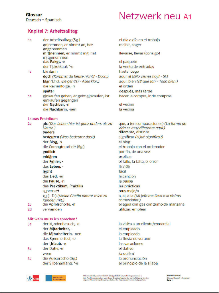 A1 Glossar Kapitel 7 | PDF