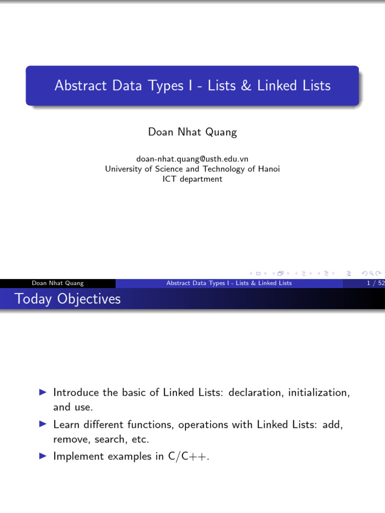 ADS3 - Linked Lists | PDF