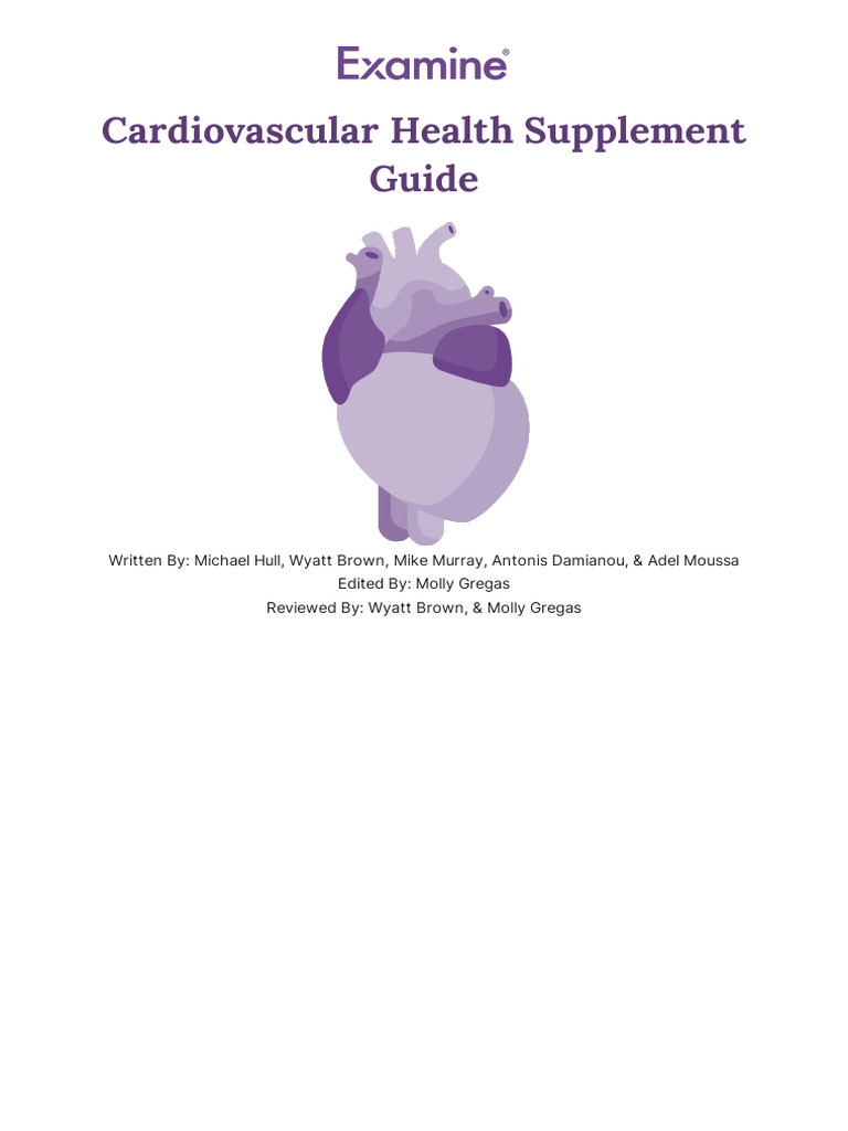 Supplement Guide Cardiovascular Health | PDF