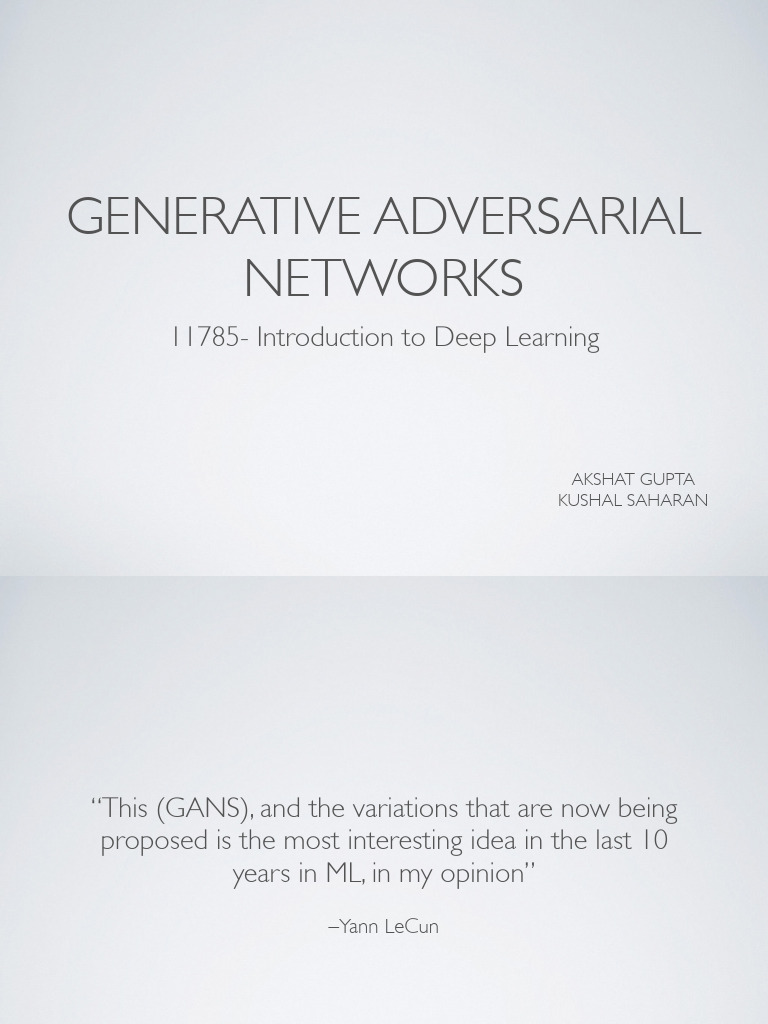 GANS | PDF