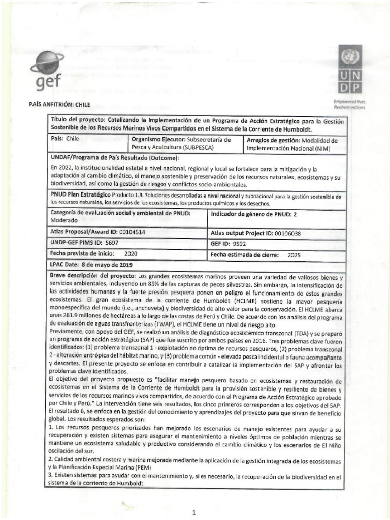 5697 PRODOC Humboldt II | PDF