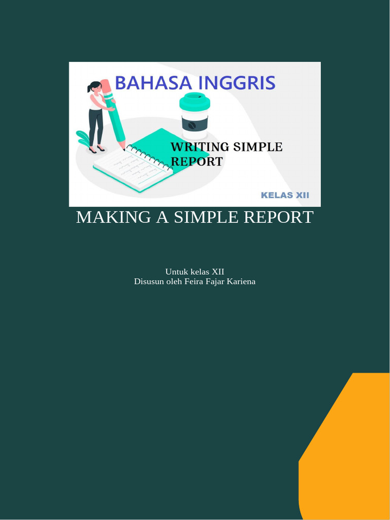 Modul Ajar 1 Kelas Xii Simple Report | PDF