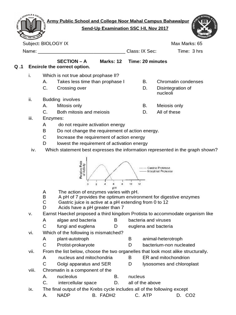 Biology IX B, C | PDF