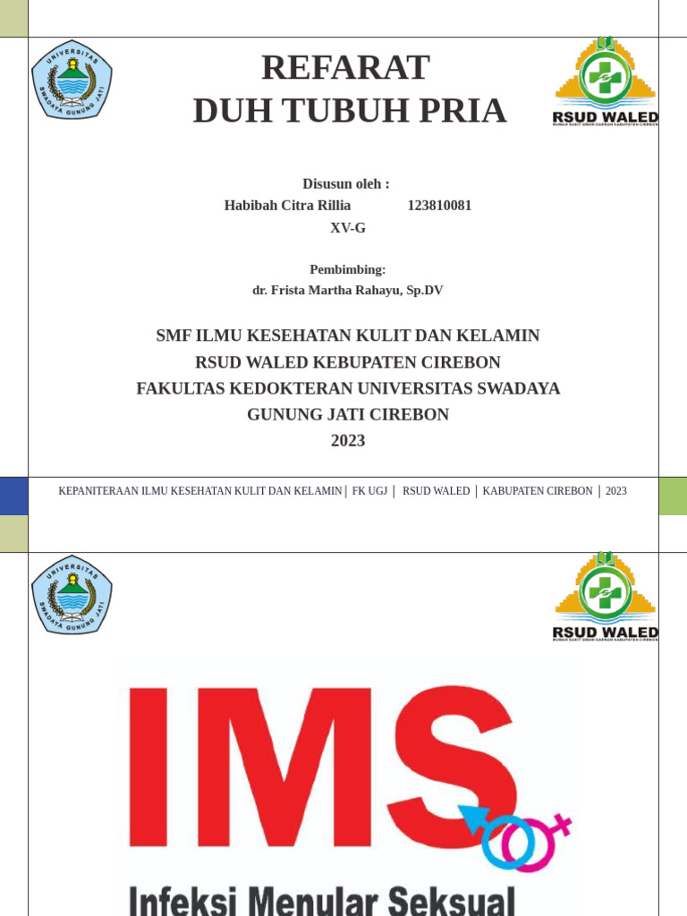 Refarat - Duh Tubuh Pria | PDF