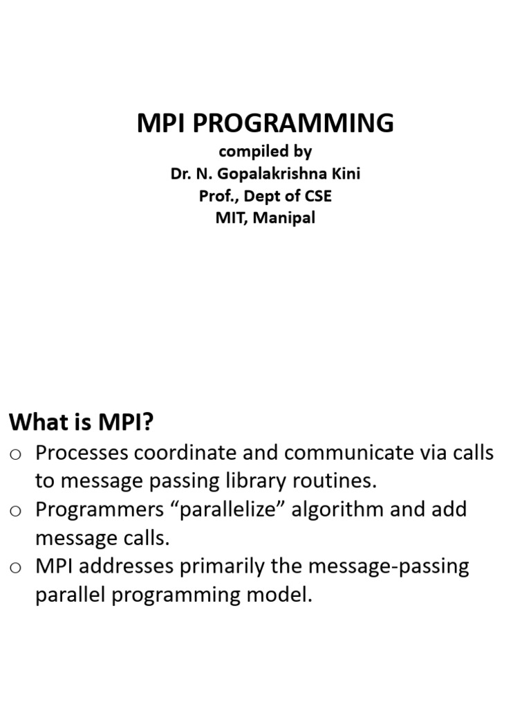 NGK Mpi | PDF | Message Passing Interface | Integer (Computer Science) NGK Mpi | PDF | Message Passing Interface | Integer (Computer Science)