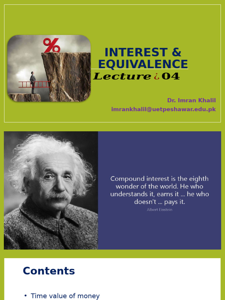 EE-Lecture # 04-Interest and Equivalence | PDF