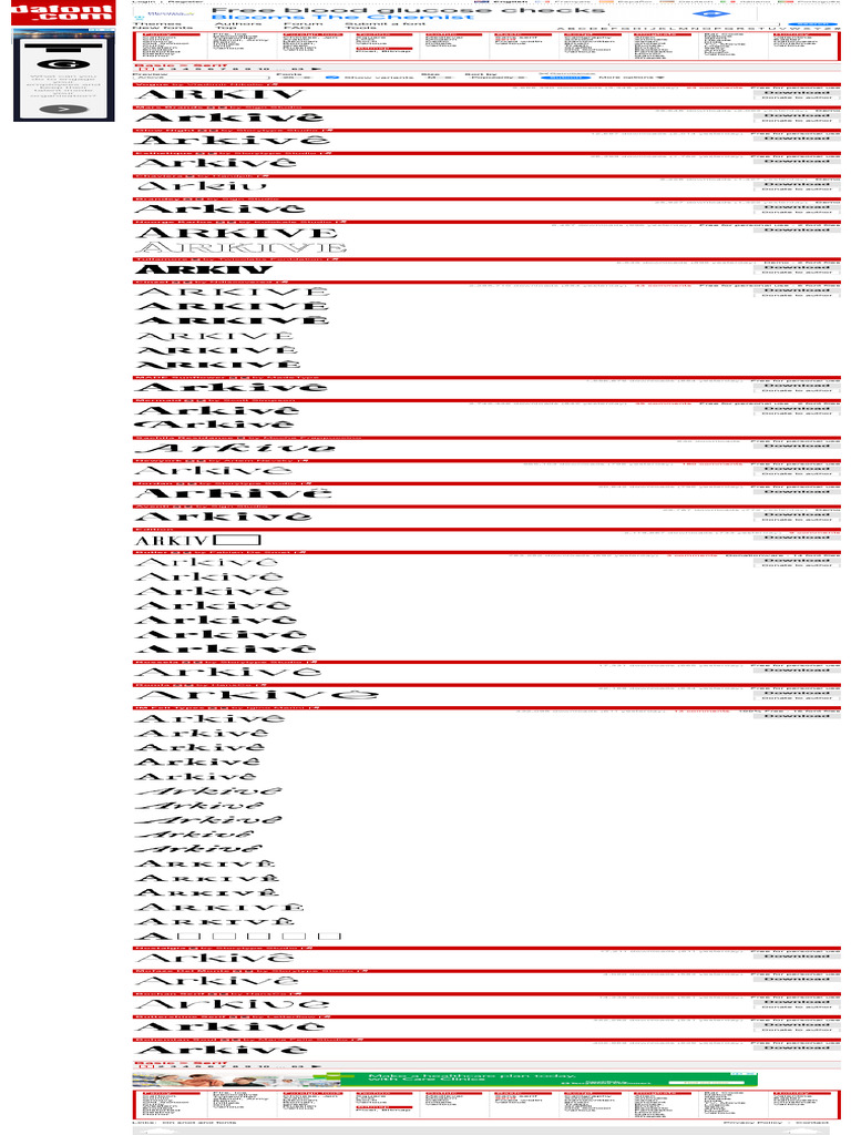 Font Enthusiasts' Paradise | PDF | Typefaces | Serif