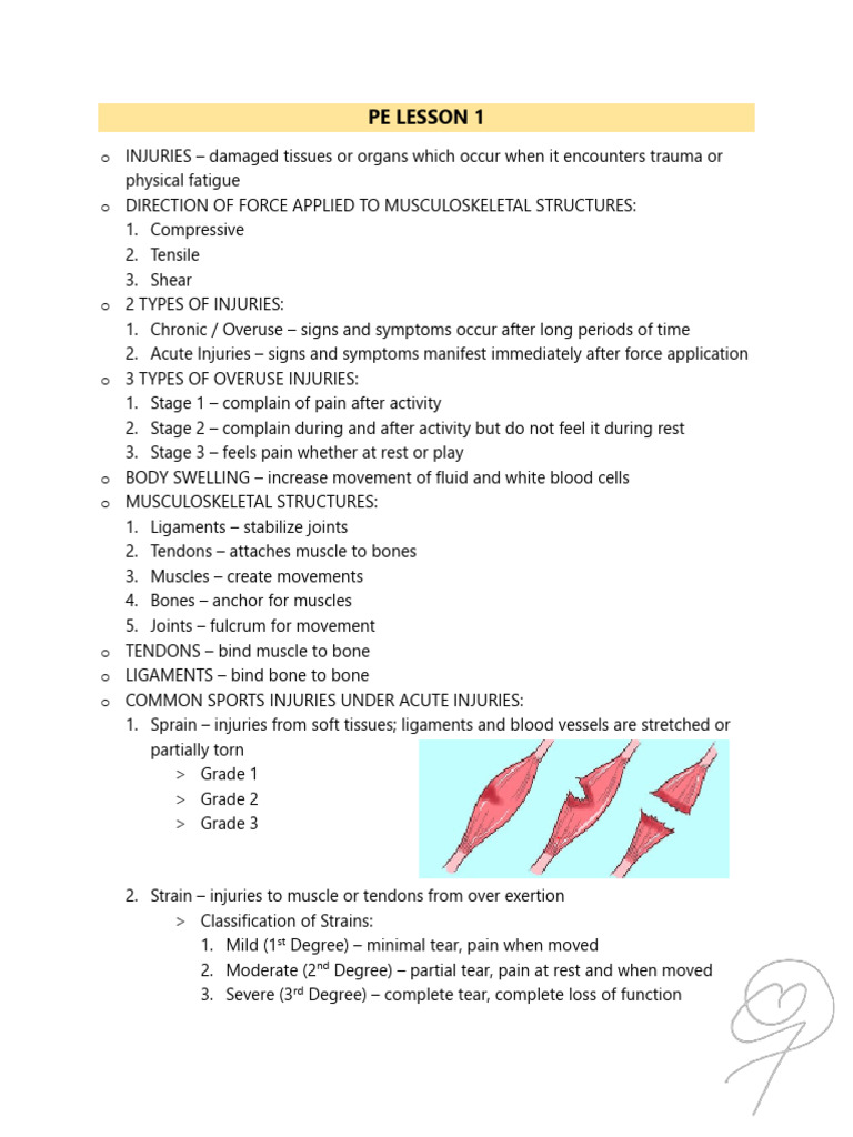 PE Midterm Reviewers | PDF