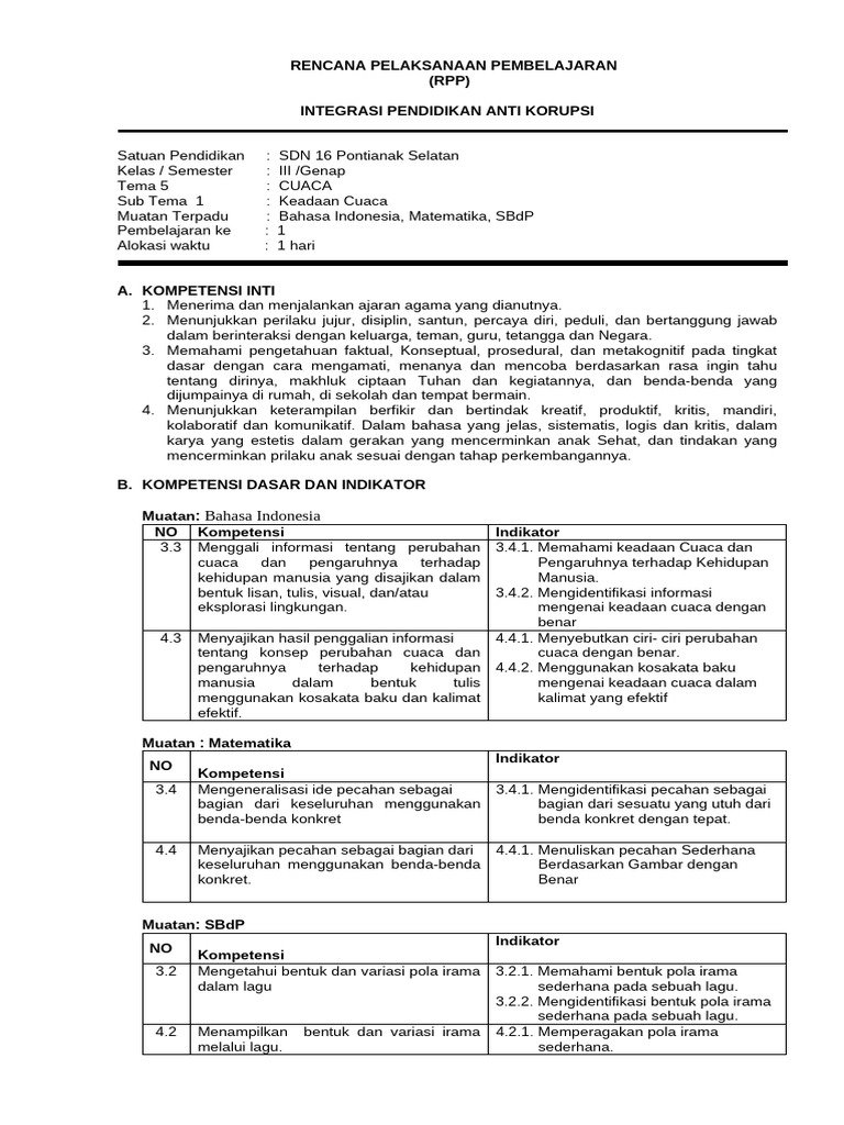 RPP Pertemuan 1 PAK | PDF