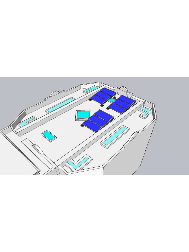 5.3KW Ongrid System With Ground Mounting Structure Mosque 3D Design | PDF
