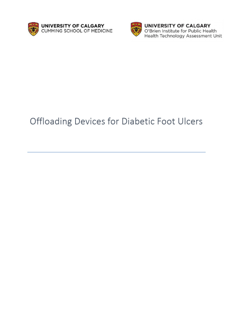 Offloading Devices For Diabetic Foot Ulcers | PDF