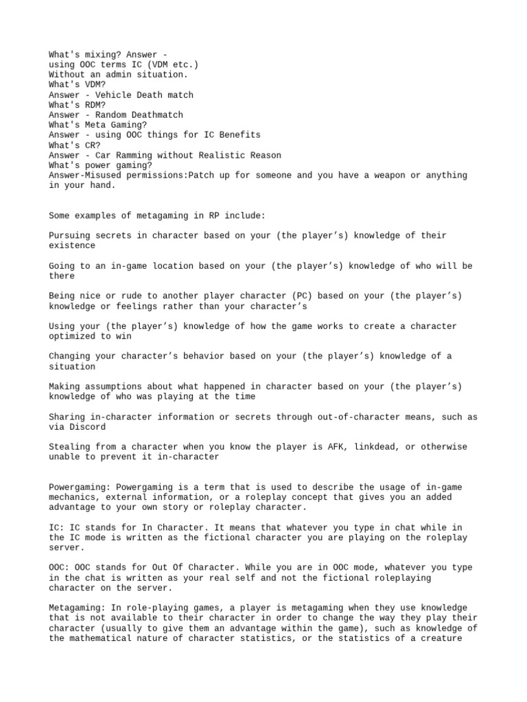 Game Text | PDF