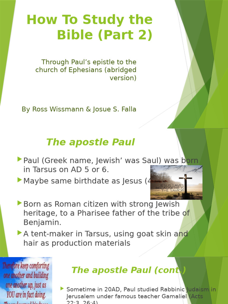 How To Study The Bible (Part 2) | PDF