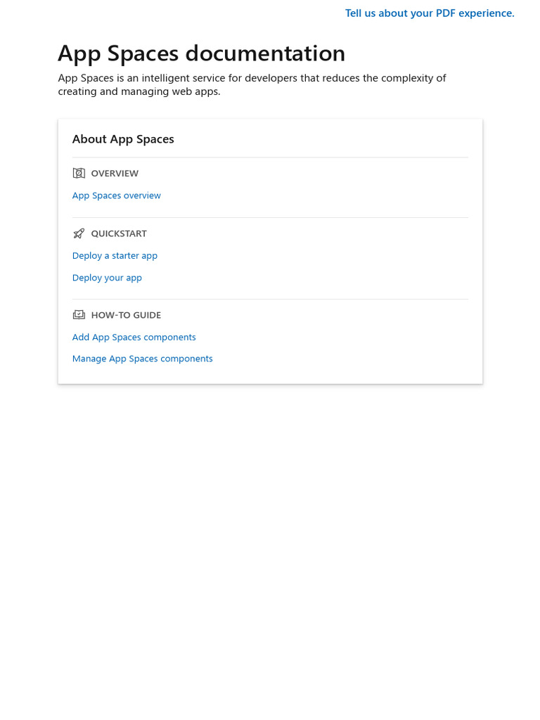 Azure App Spaces | PDF