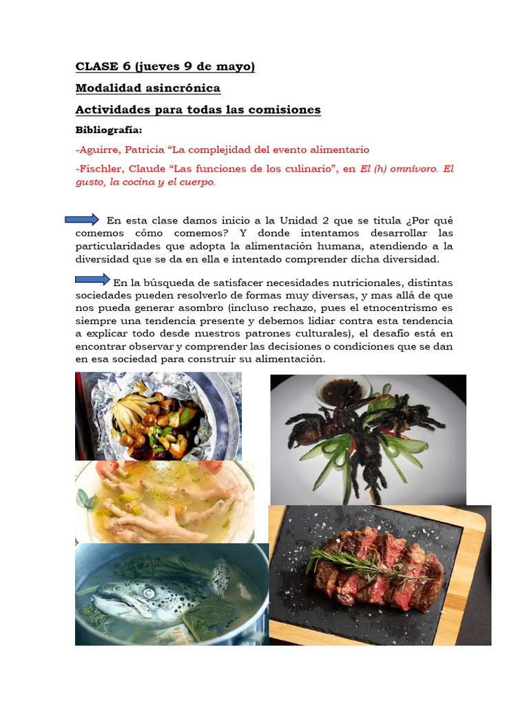 CLASE 6 Evento Alimentario y Paradoja | PDF
