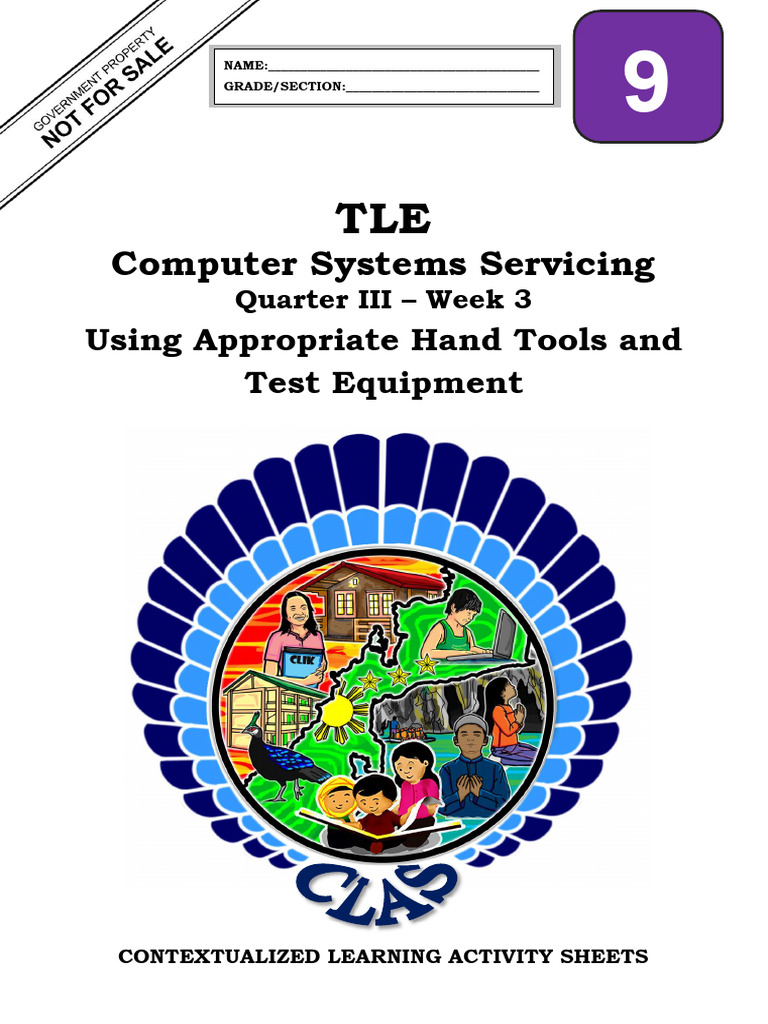 TLE9 - ICTCSS - q3 - CLAS3 - Using Appropriate Hand Tools and Test ...