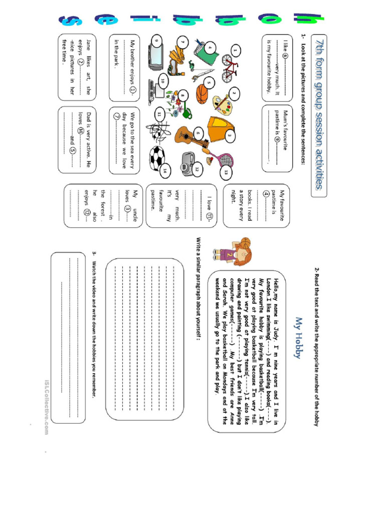 S1 English Worksheet | PDF