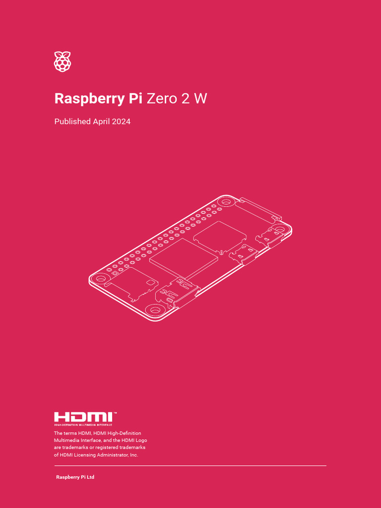 Raspberry Pi Zero 2 W Product Brief Pdf 