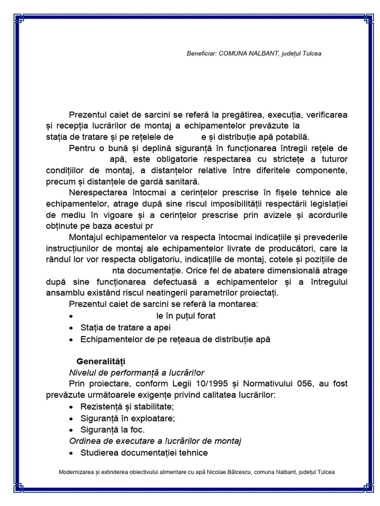 CS9 - Montaj Echipamente | PDF