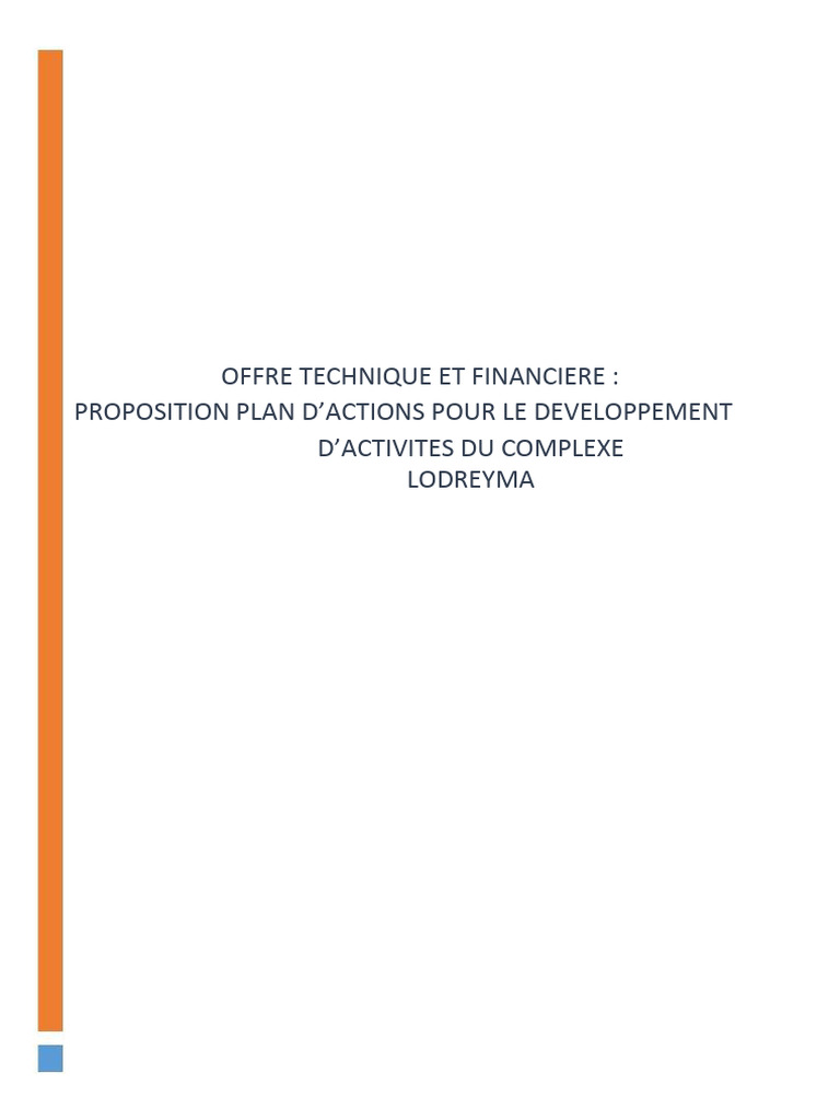 OFFRE TECHNIQUE COMPLEXE Sylvestre | PDF