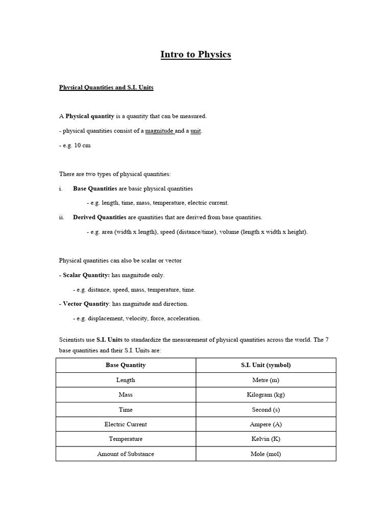 Intro To Physics | PDF