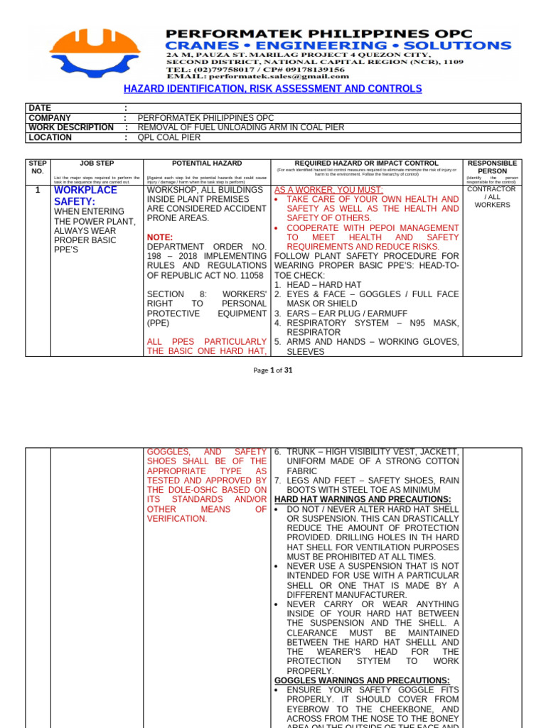 Hirac Coal Pier Arm | PDF