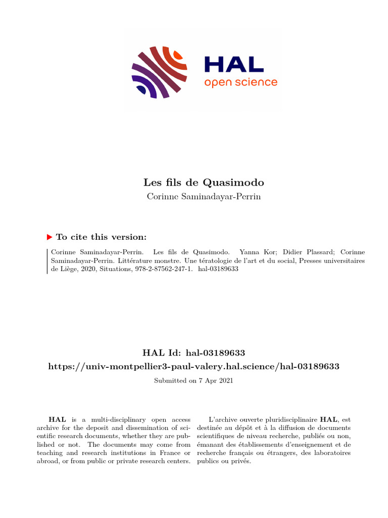 Les Fils de Quasimodo (1) | PDF