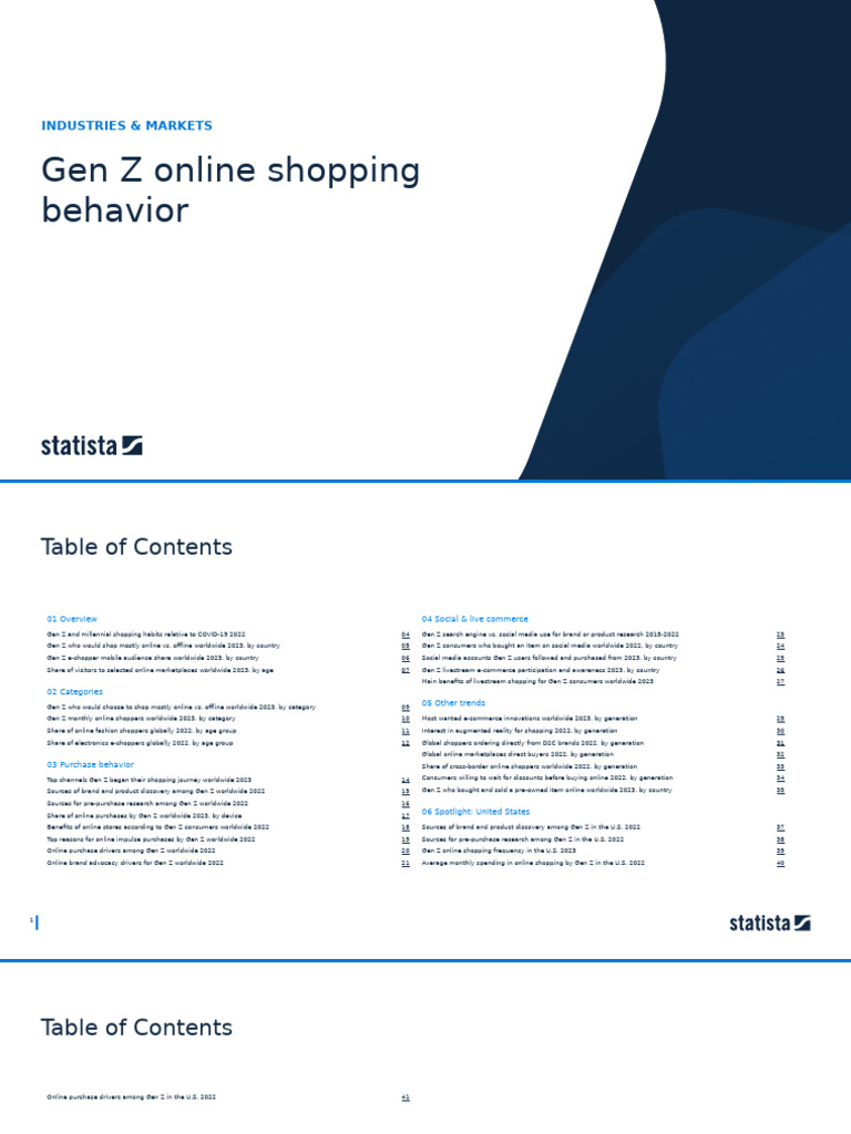 Study - Id137380 - Gen Z Online Shopping Behavior | PDF