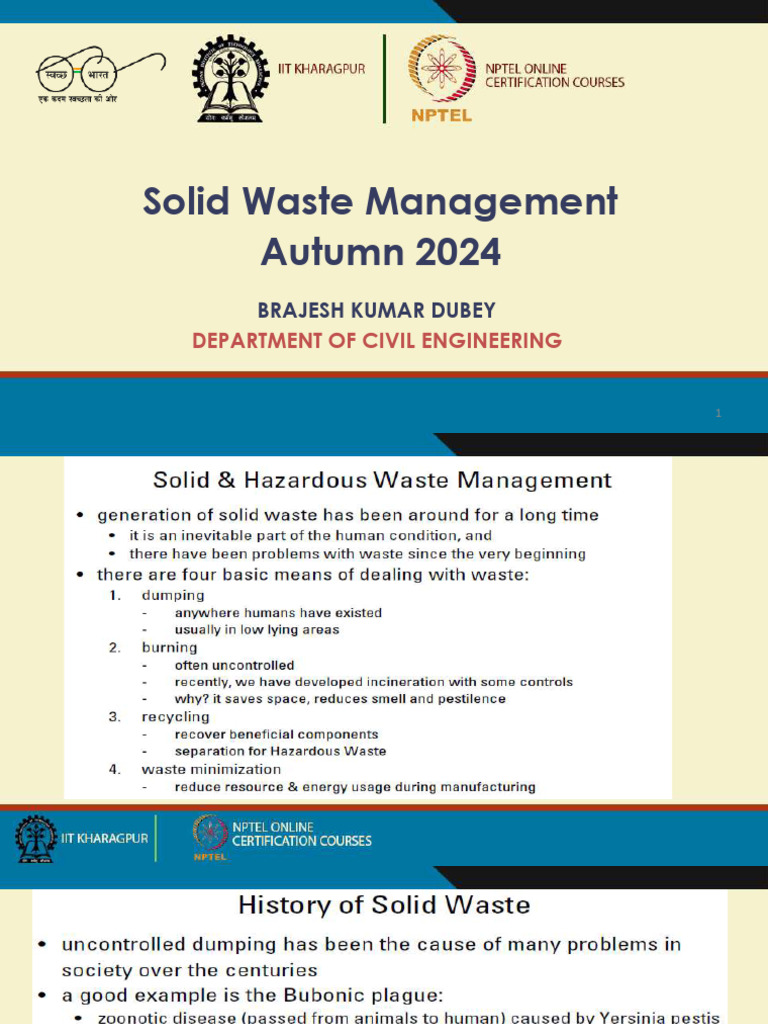 Solid Waste Management-Introduction - Overview - Waste Characterization ...