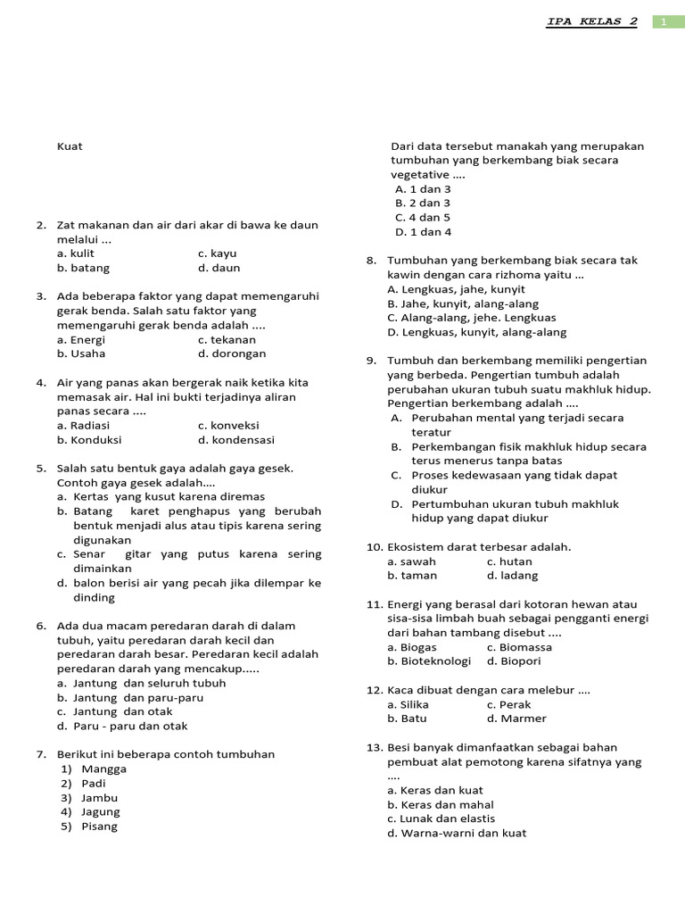 Ipa Kelas 2 | PDF
