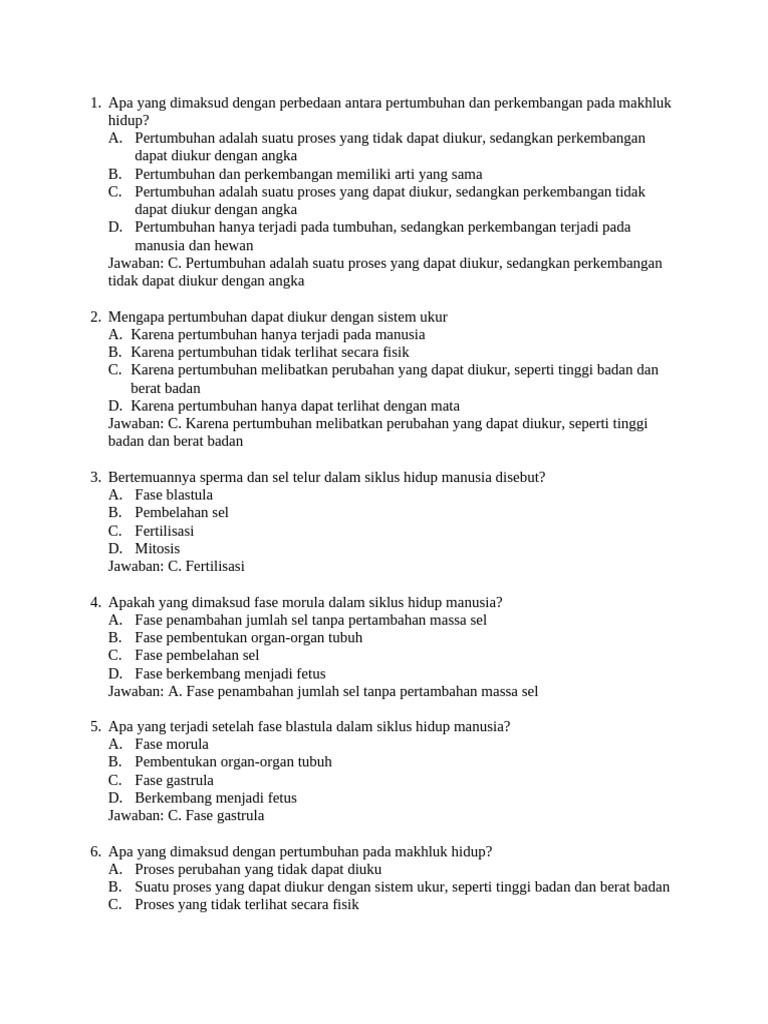 Soal Pertumbuhan Multi | PDF